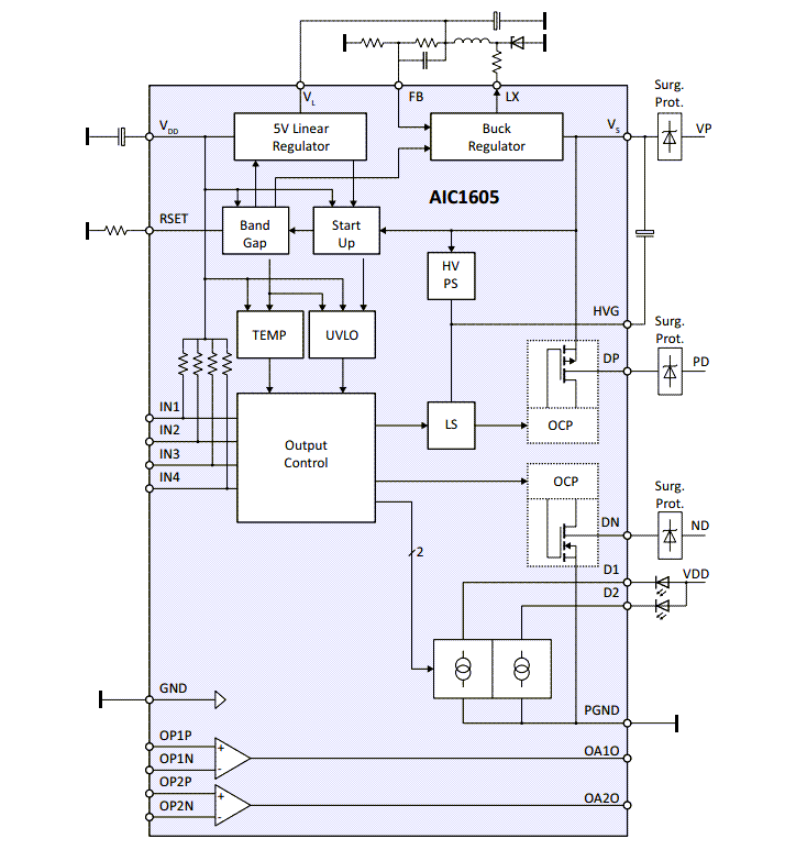 AIC1605 High Voltage Interface IC - Apex Microtechnology | Mouser